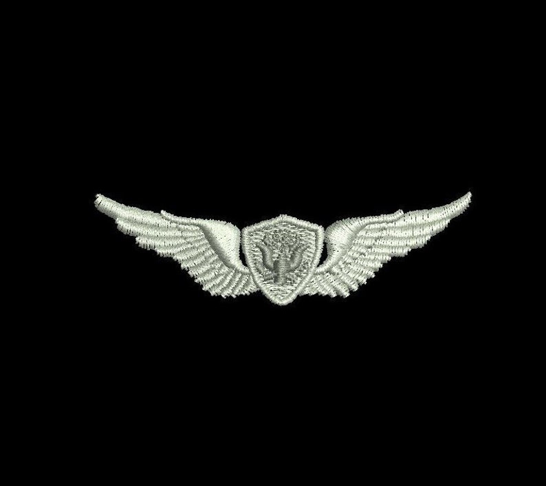 Army Wings Digitized Filled Machine Embroidery Design Digital Download ...