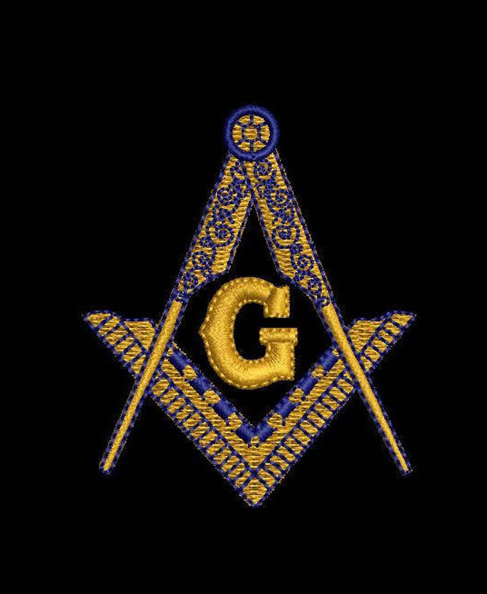 Masonic Compass 5sizes Digitized Filled Machine Embroidery Design ...