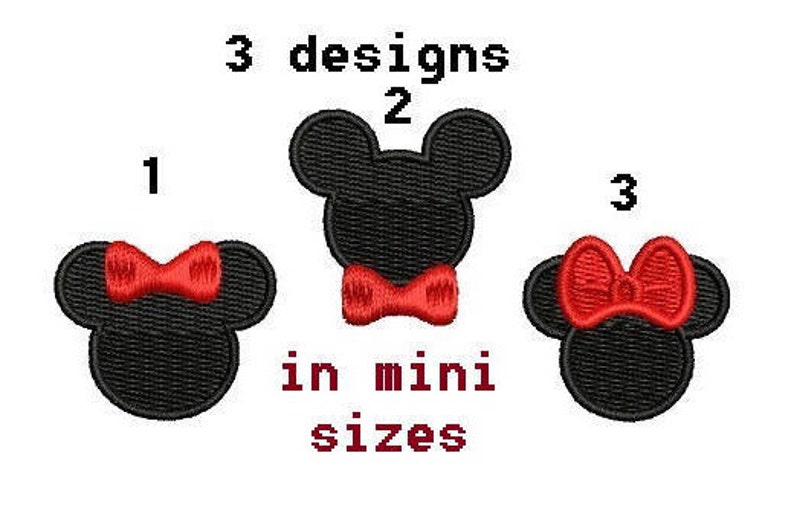 3 Digitized Filled Machine Embroidery Designs Digital Download - Etsy