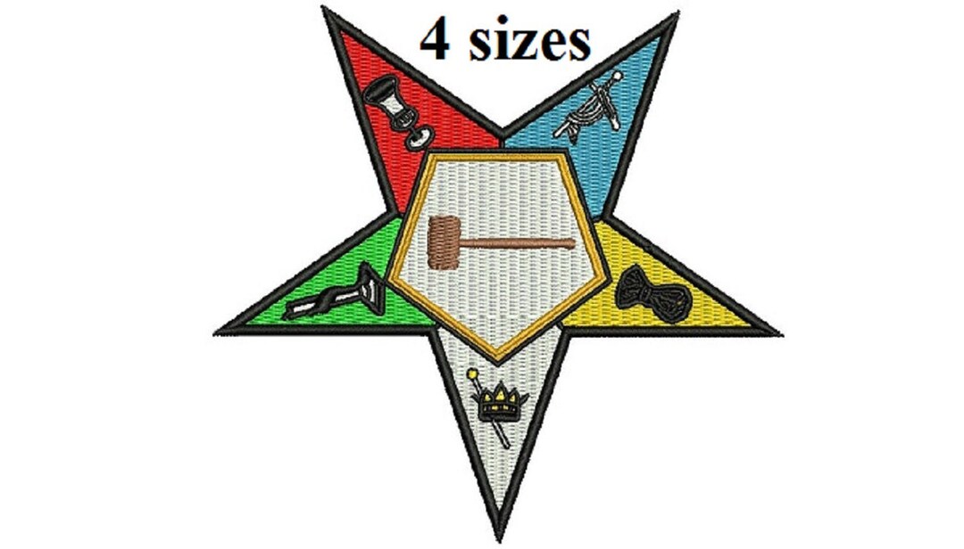 OES Worthy Matron Eastern Star 4sizes Digitized Filled Machine ...