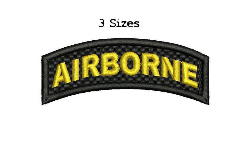 Airborne Tab 3sizes Digitized Filled Machine Embroidery Design Digital ...