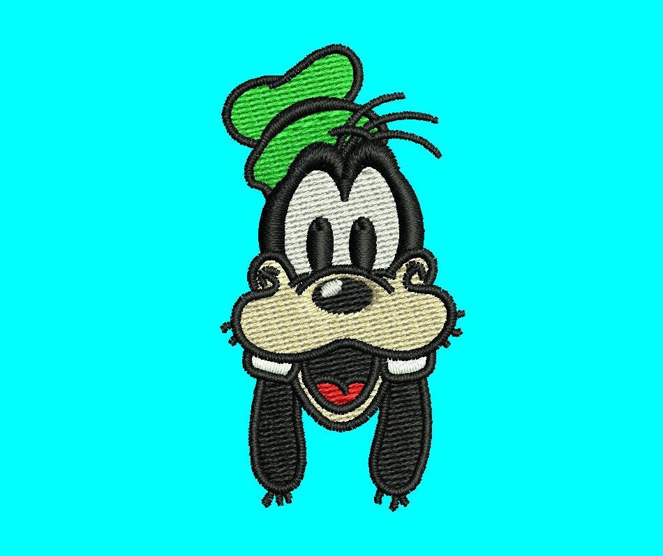 Goofy 5sizes Digitized Filled Machine Embroidery Design Digital ...