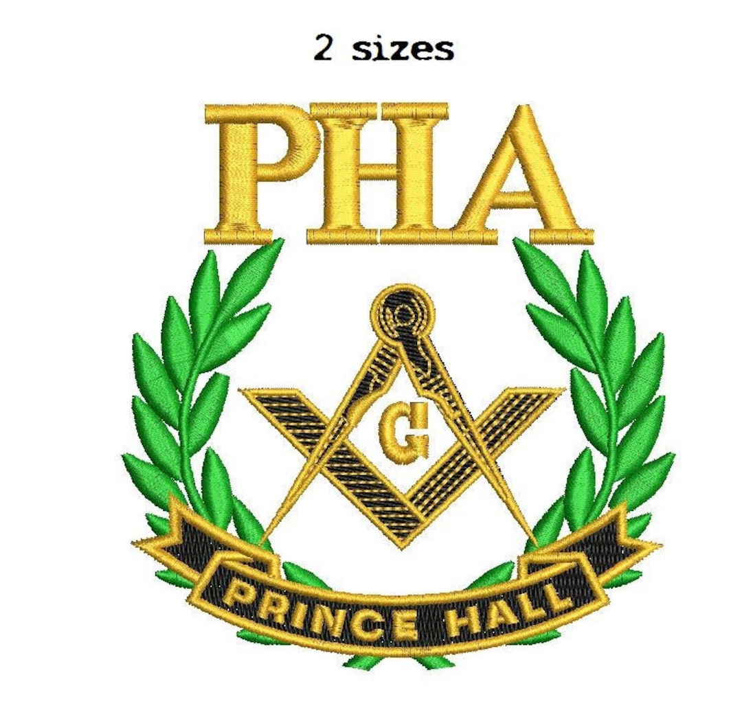 Prince Hall Masonic 2sizes Digitized Filled Machine Embroidery Design ...
