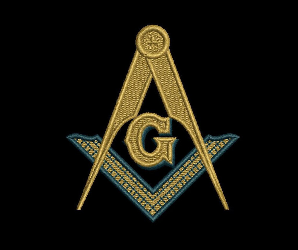 Masonic Compass 5sizes Digitized Filled Machine Embroidery - Etsy