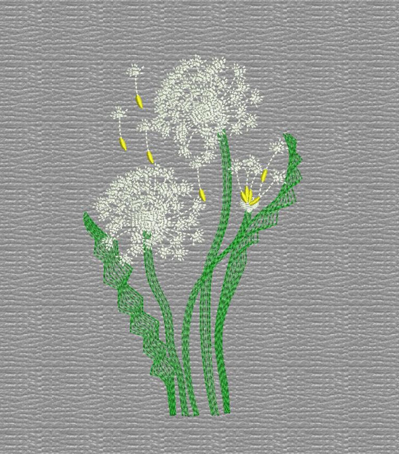 Dandelions 5sizes Digitized Machine Embroidery Design Digital - Etsy