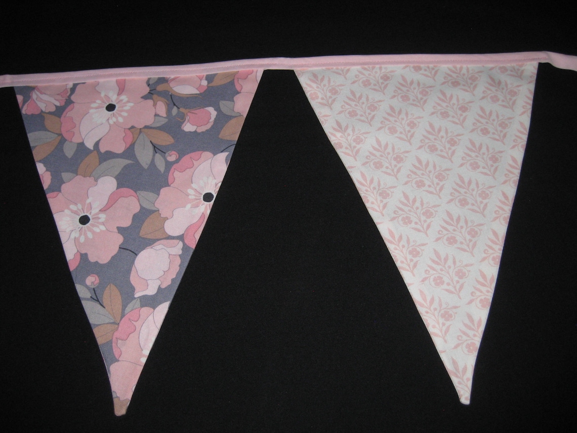 Bandera de la bandera rosa y gris - Etsy España