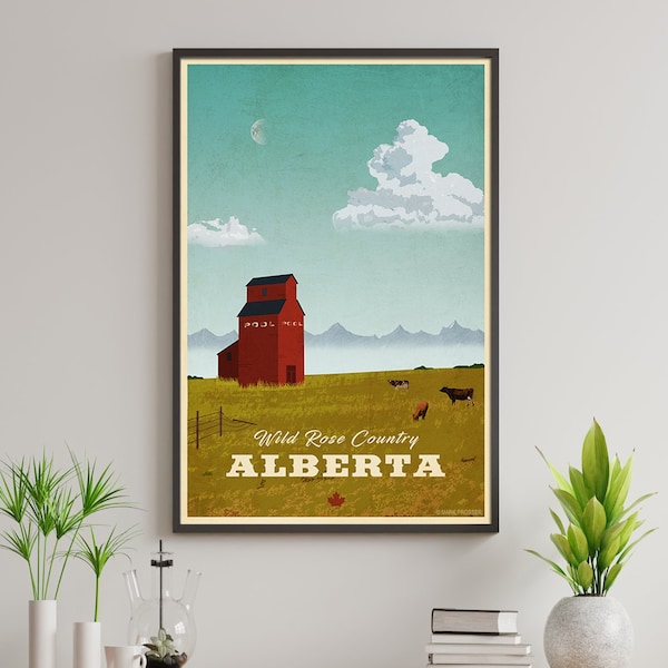 Alberta Travel Poster - Etsy