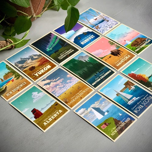 Canadian Travel Poster Series - Etsy Canada