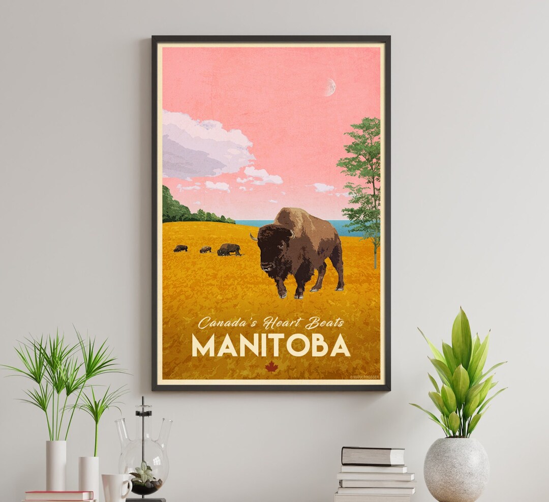 Manitoba Travel Poster - Etsy