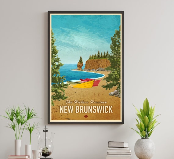 New Brunswick Travel Poster | Etsy