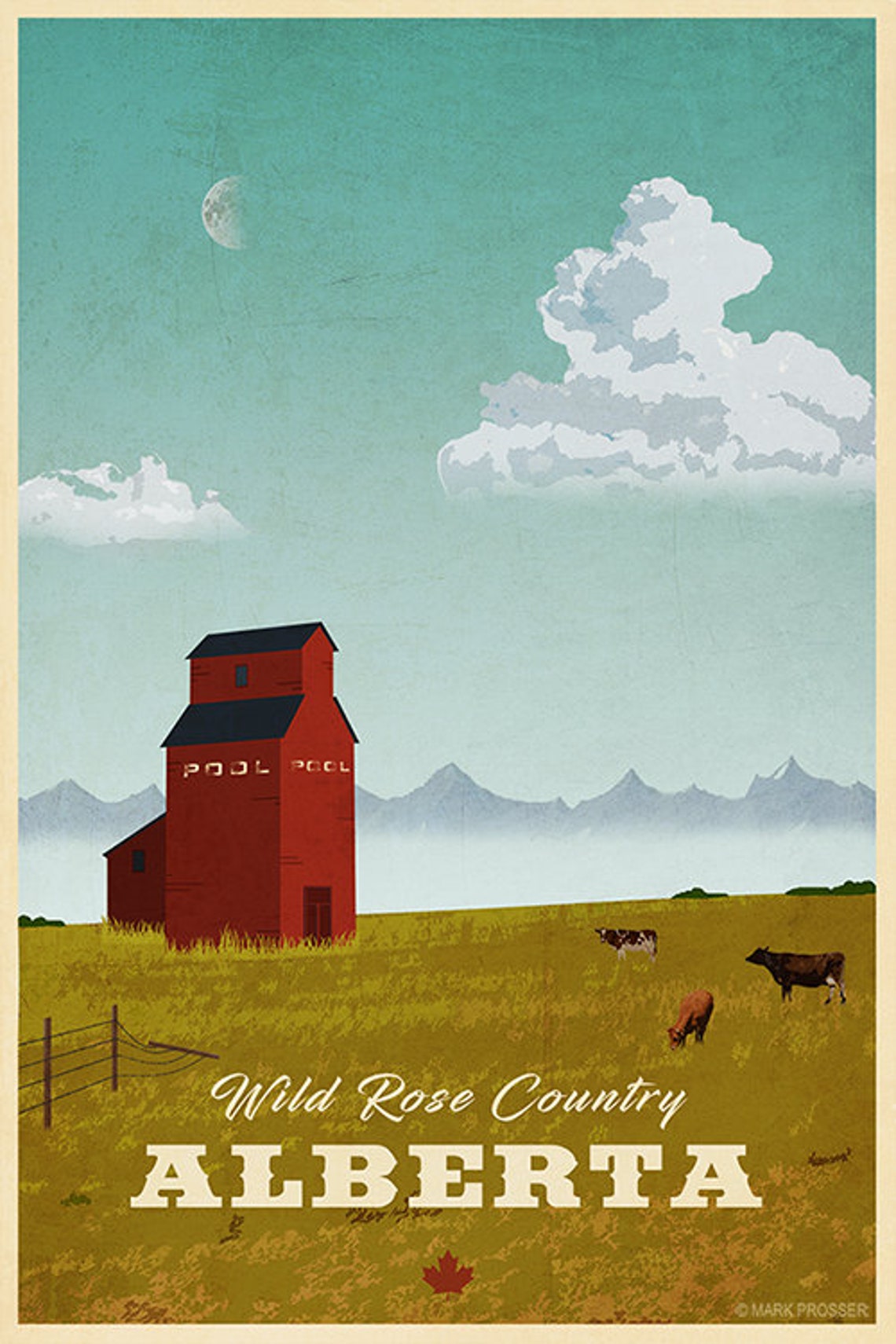 Alberta Travel Poster | Etsy