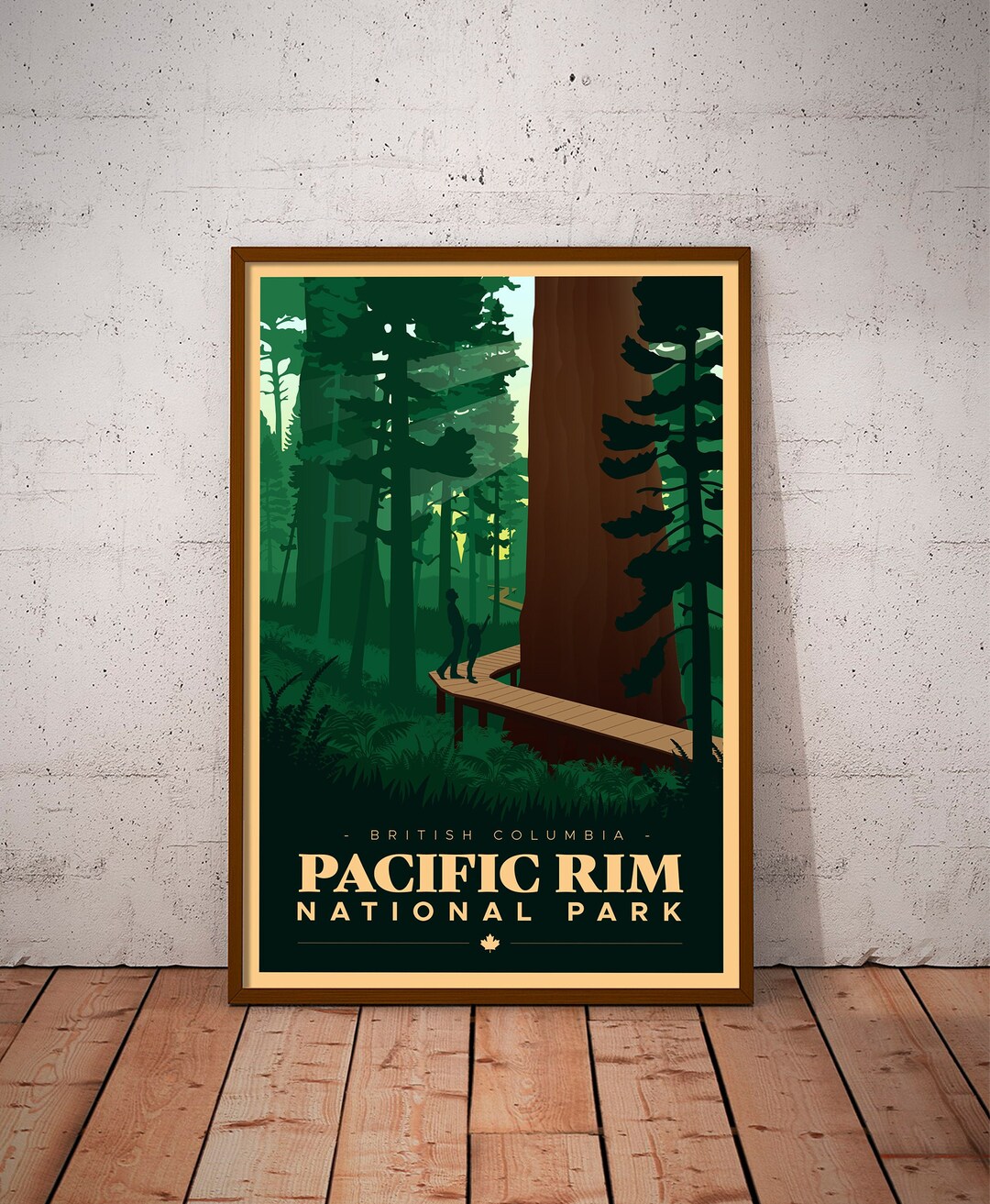 Pacific Rim National Park Travel Poster - Etsy