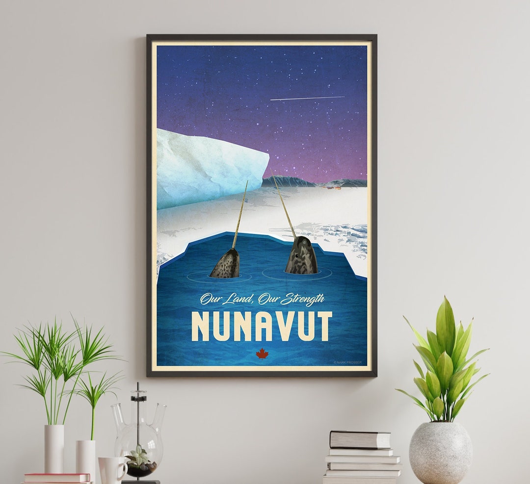 Nunavut Travel Poster - Etsy
