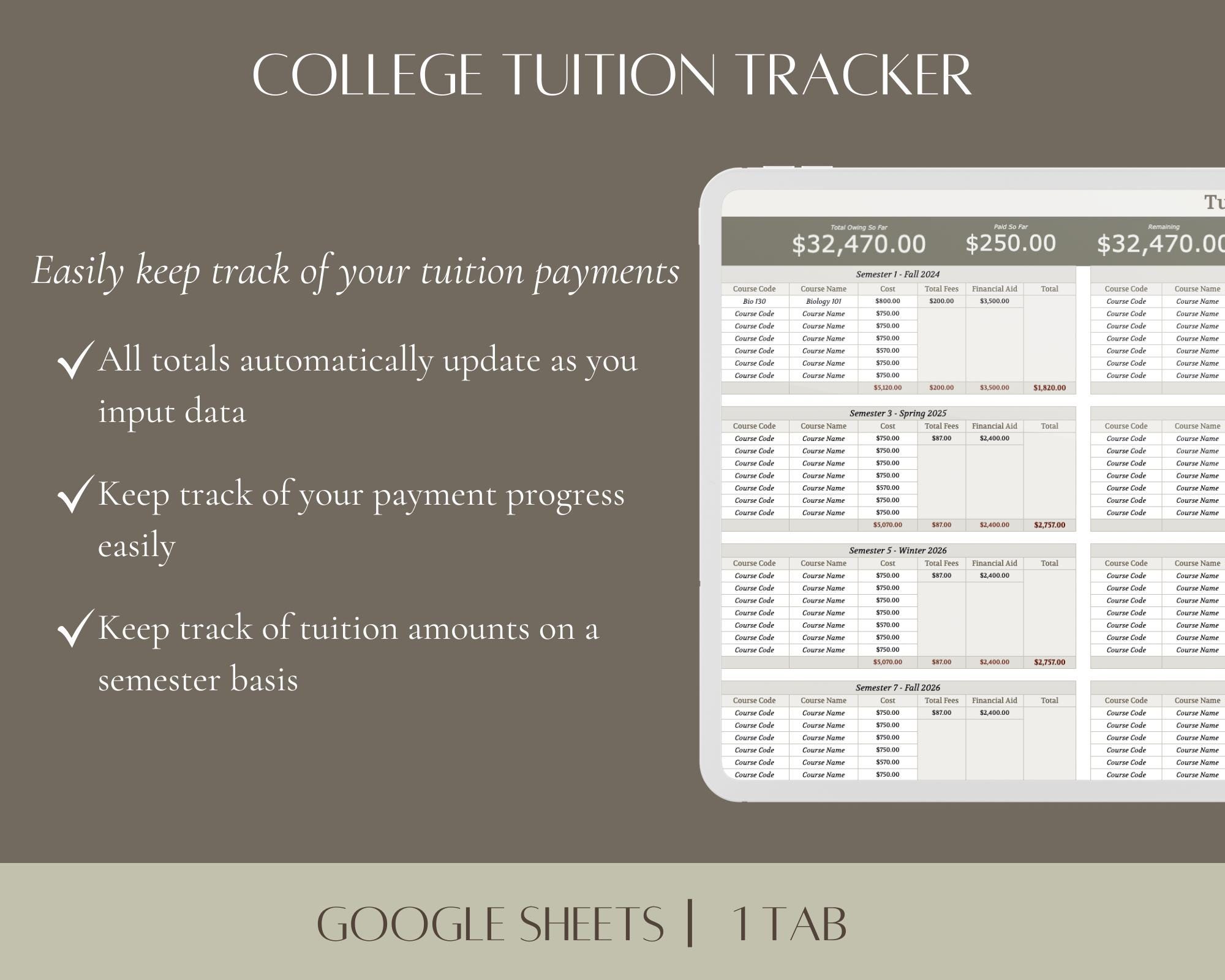 College Tuition Tracker | University Tuition Tracker | Tuition ...