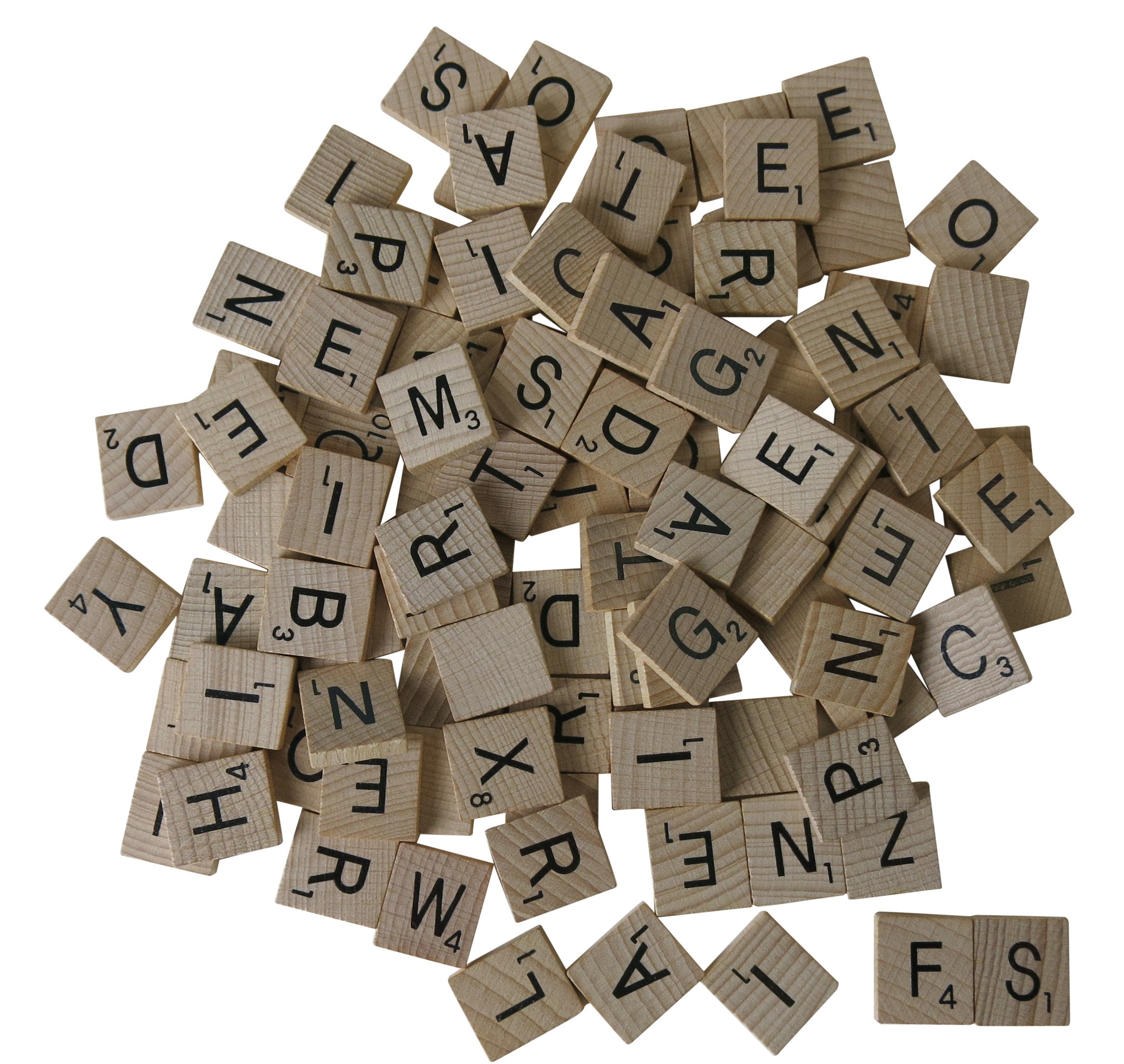 Wooden Scrabble Letters Full Replacement Set Scrapbooking Word - Etsy
