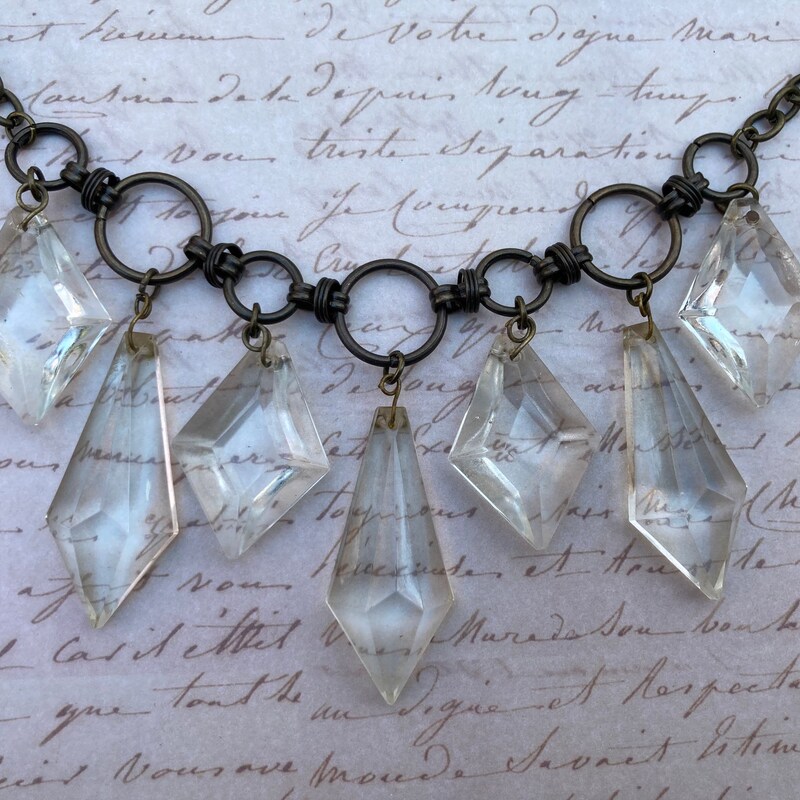 Repurposed Chandelier Crystals - Etsy