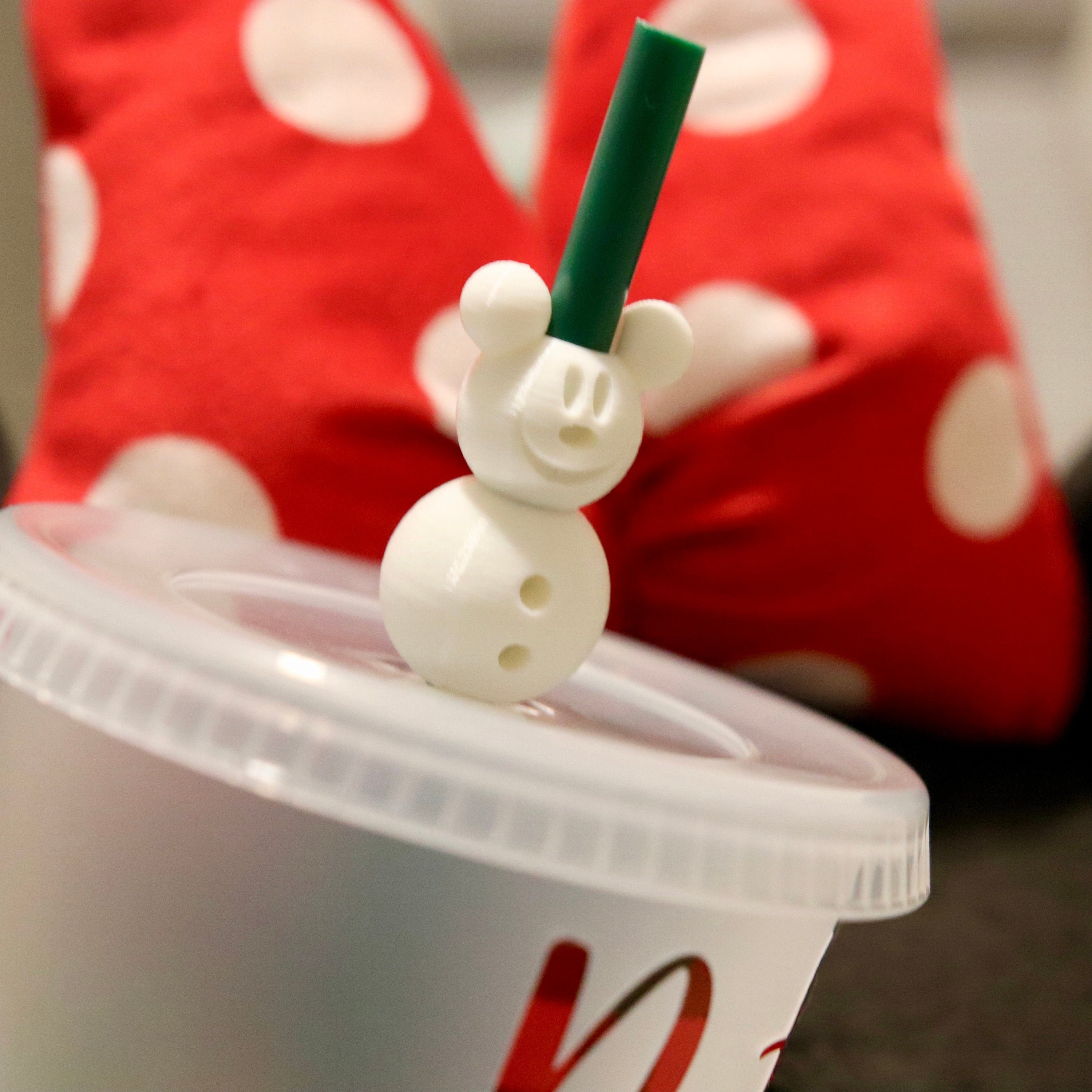 Mouse Snowman Straw Topper Straw Buddy Straw Charm Straw - Etsy