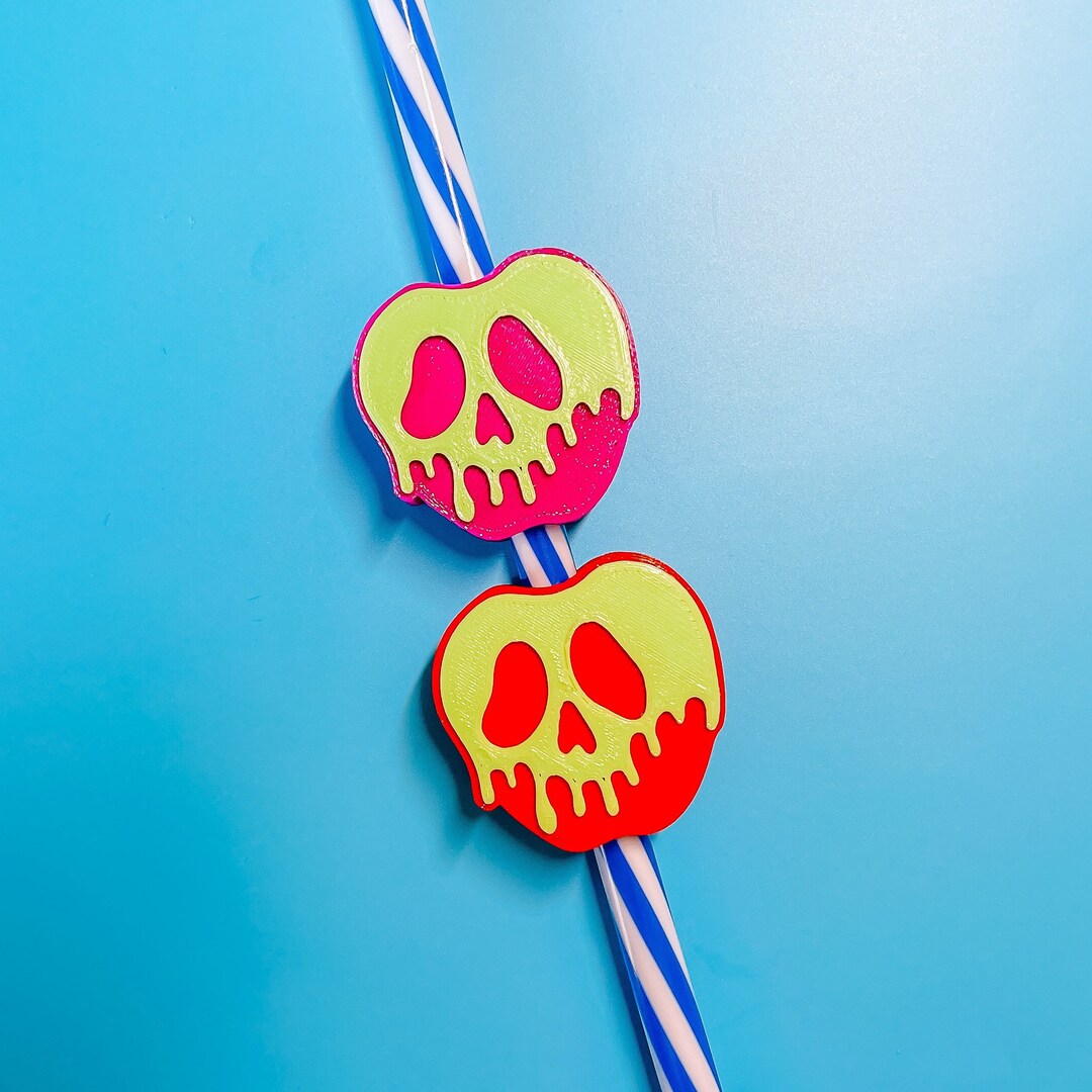 Poison Apple Straw Topper Straw Buddy Straw Charm Straw Decoration - Etsy