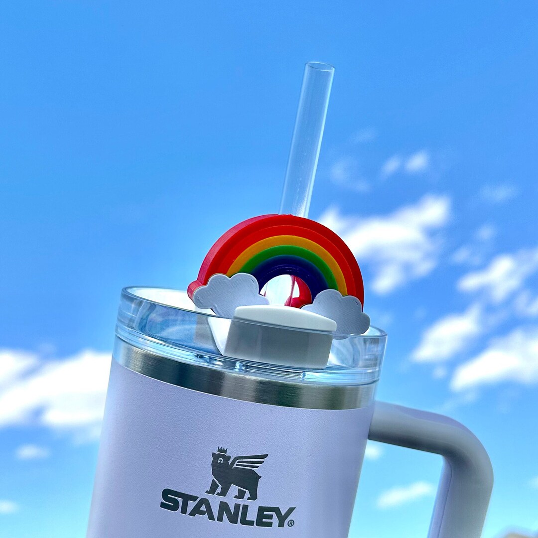 Rainbow Cloud Straw Topper| Straw Buddy | Straw Charm | Straw ...