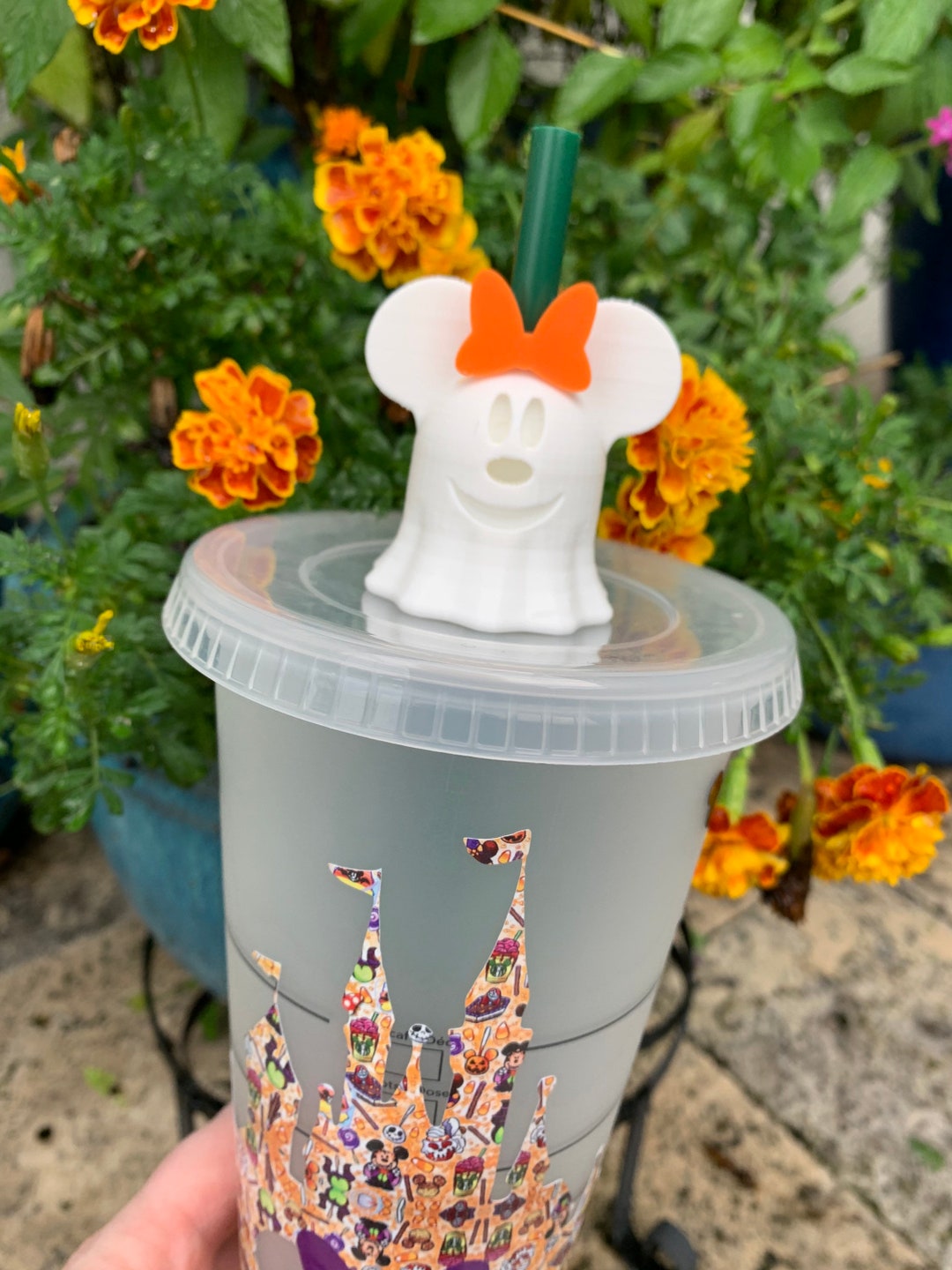 Magical Straw Happy Haunt Ghost Straw Buddy Straw Charm - Etsy