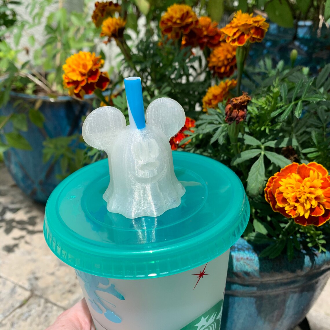 Magical Straw Happy Haunt Ghost Straw Buddy Straw Charm | Etsy