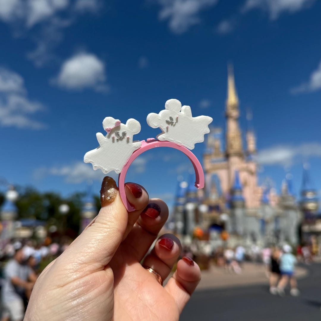 Pastel Mouse Ghost Ears for Keychain Doll - Etsy