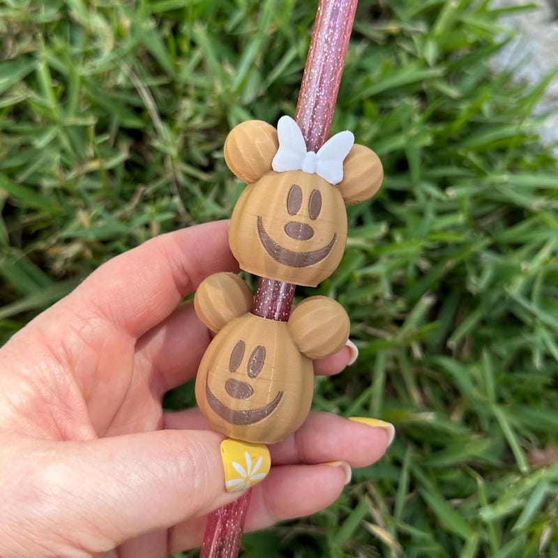 Mickey Mouse Straw Topper - Etsy
