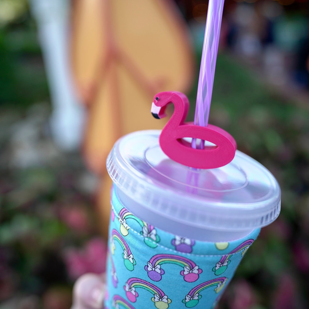 Flamingo Pool Float | Straw Topper | Straw Kick - Etsy