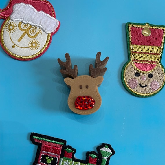 BLING Reindeer Straw Topper Straw Buddy Straw Decor | Etsy