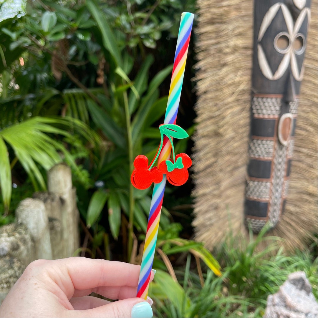Cherry Mouse Straw Topper | Straw Buddy | Straw Charm | Straw ...