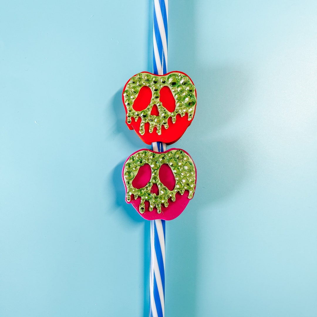 BLING Poison Apple Straw Topper Straw Buddy Straw Charm Straw ...