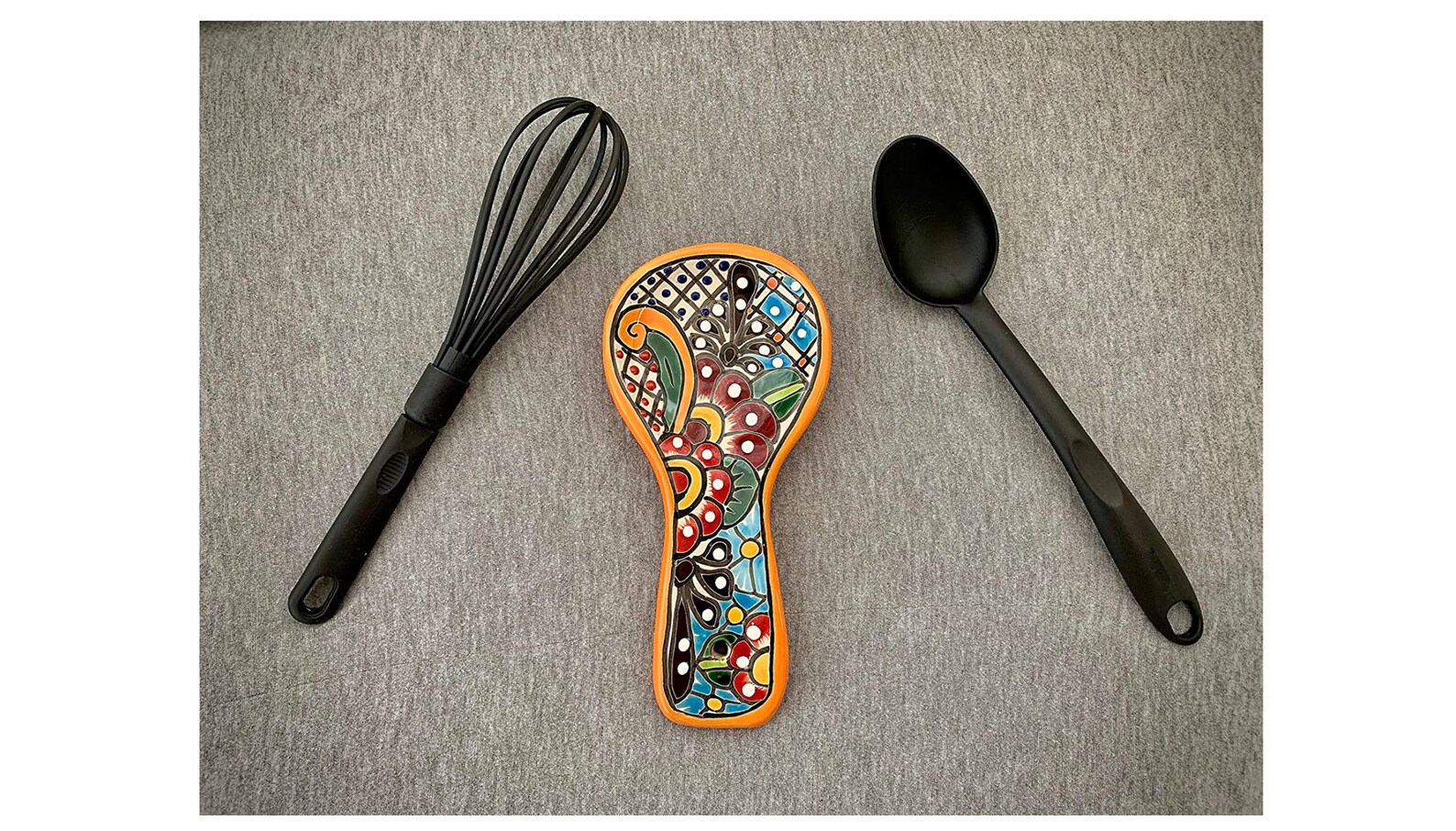 Ceramic Spoon Rest Colorful Mexican Home Decor Kitchen | Etsy