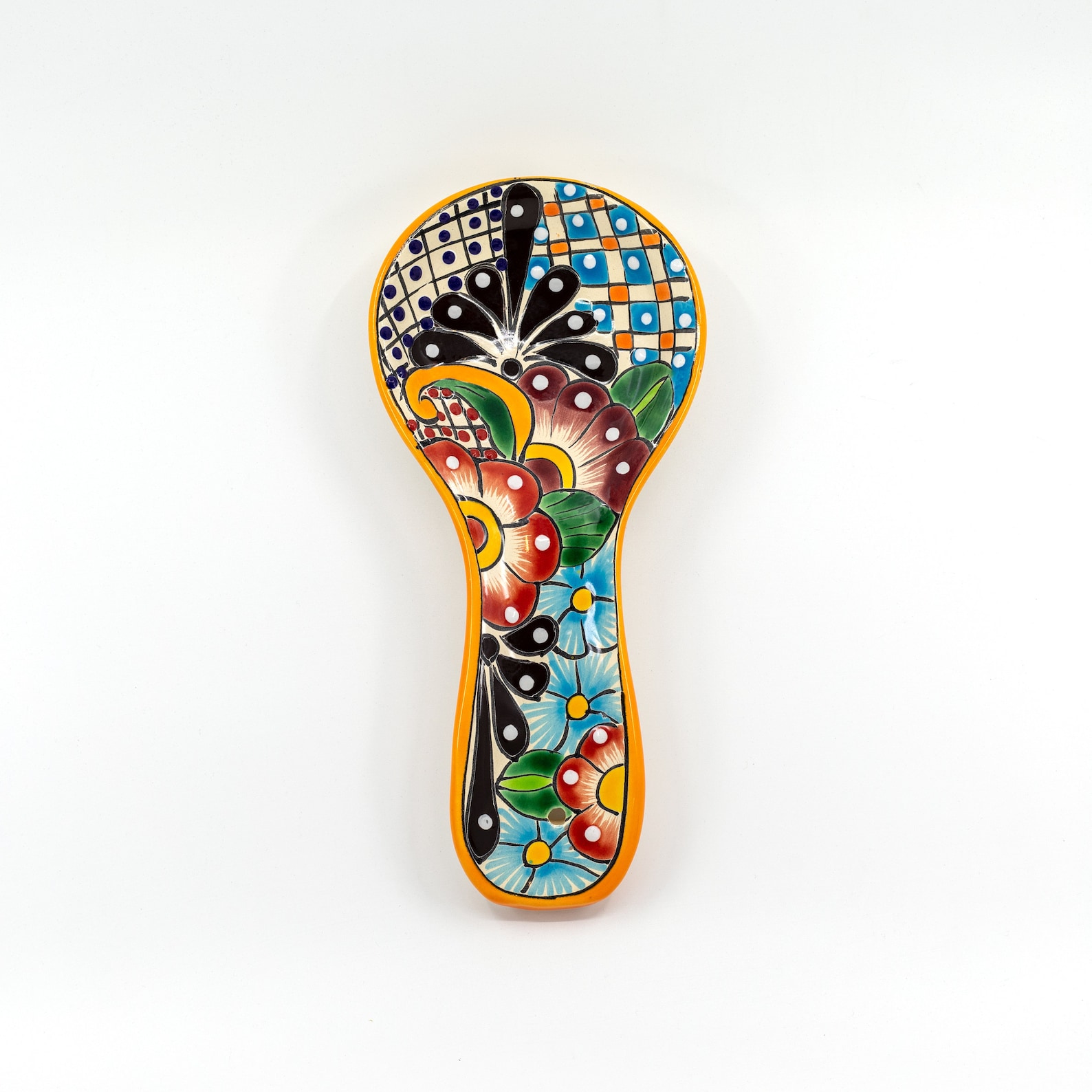 Ceramic Spoon Rest Colorful Mexican Home Decor Kitchen - Etsy