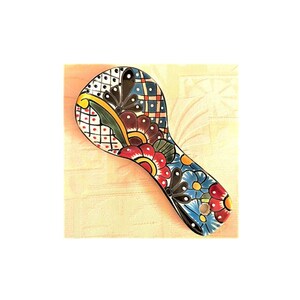 Ceramic Spoon Rest Colorful Mexican Home Decor Kitchen | Etsy