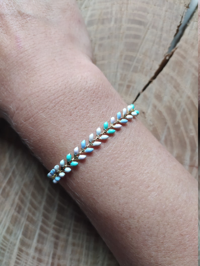 Epoxy Resin Chain Bracelet Epis Resin - Etsy