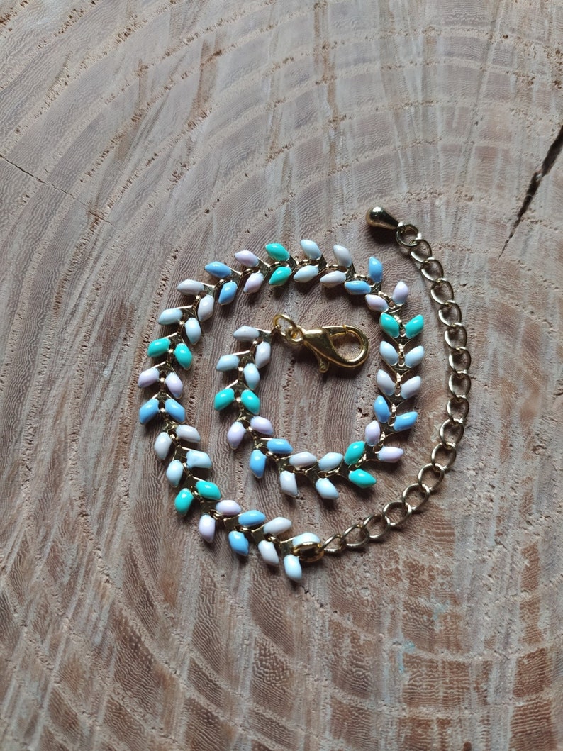 Epoxy Resin Chain Bracelet Epis Resin - Etsy