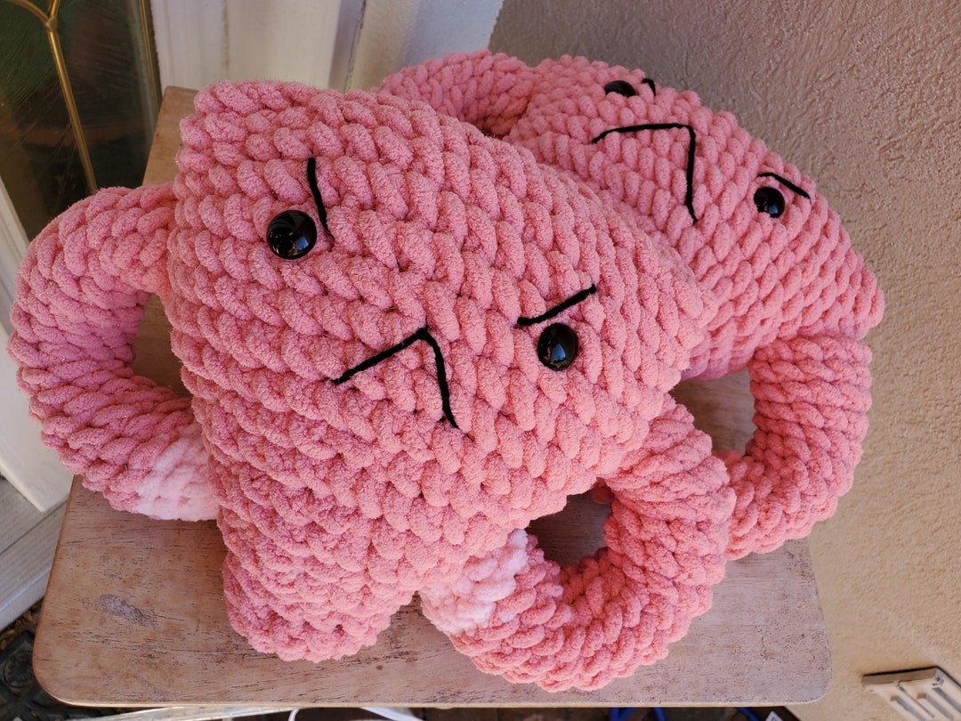 Angry Uterus Plushie With Pocket for Heating Pad, Crochet Plush, Uterus ...