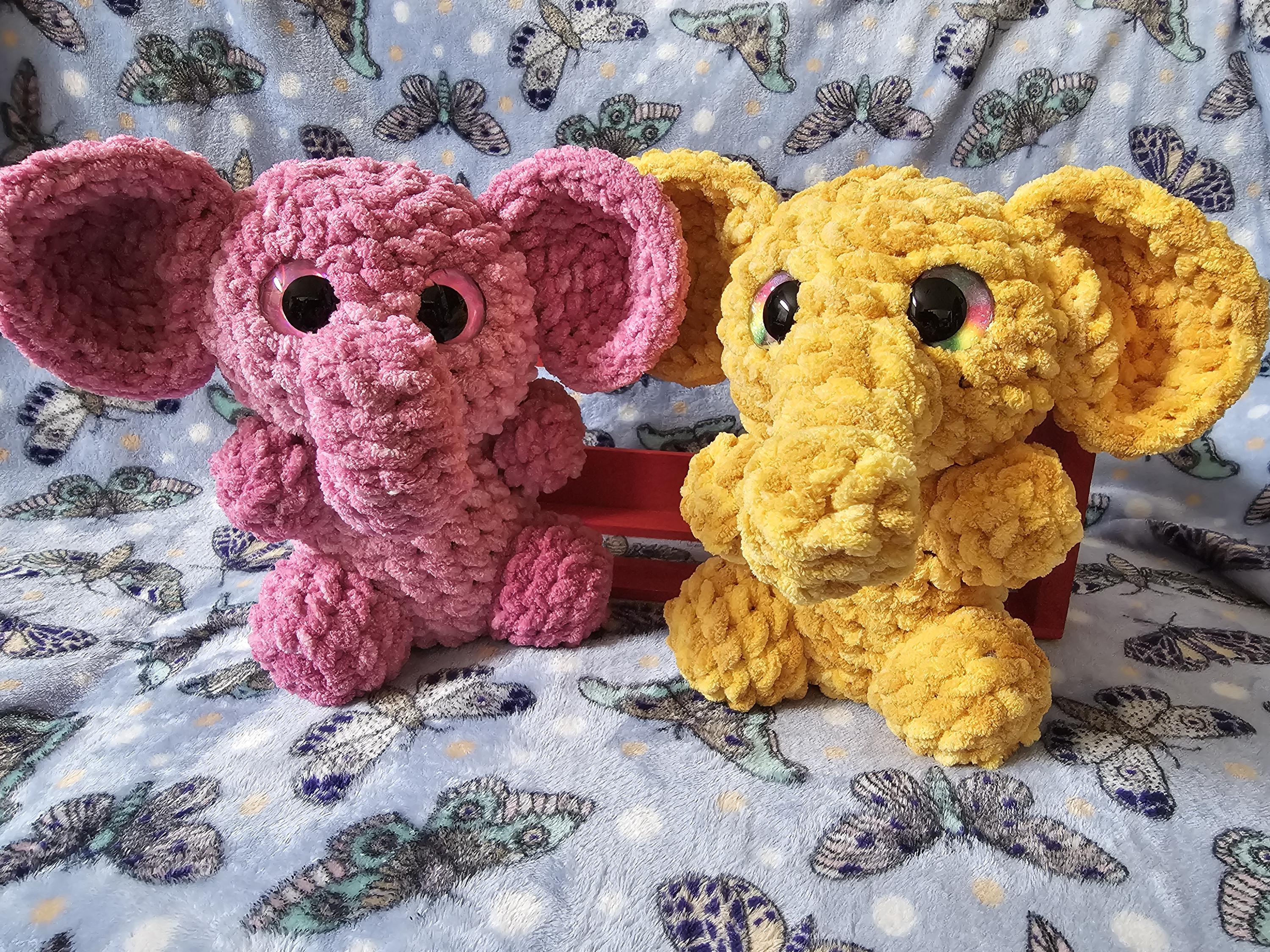 Made to Order! Eleanor the Elephant, Amigurumi, Handmade Plush, Plushy ...