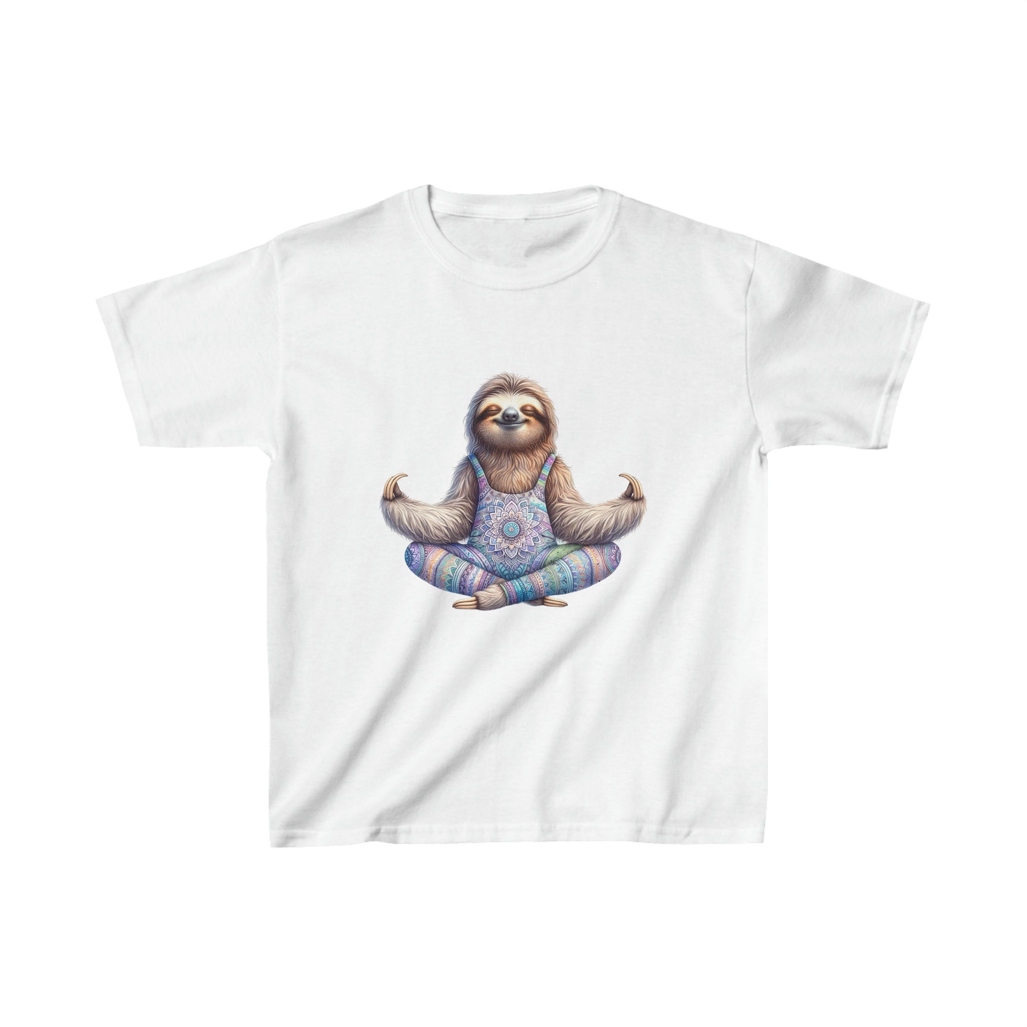 Zen Sloth Meditation T-shirt, Find Your Inner Peace - Etsy