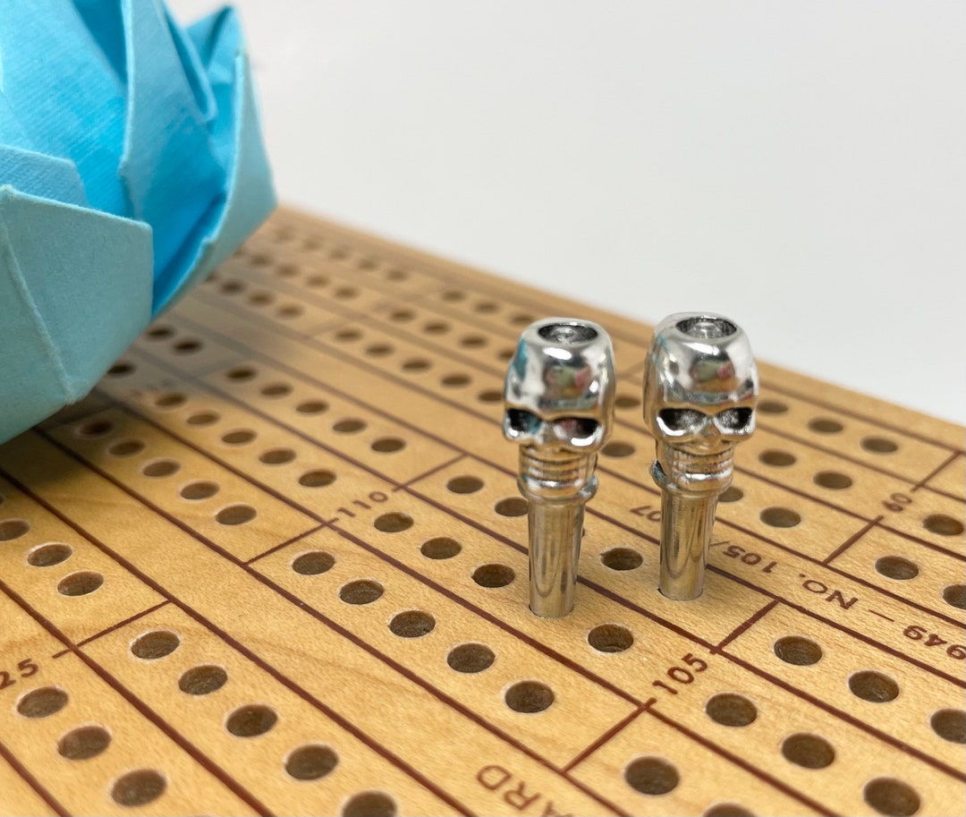 Cribbage Pegs,cribbage Board,skull,game Pieces,card Games - Etsy