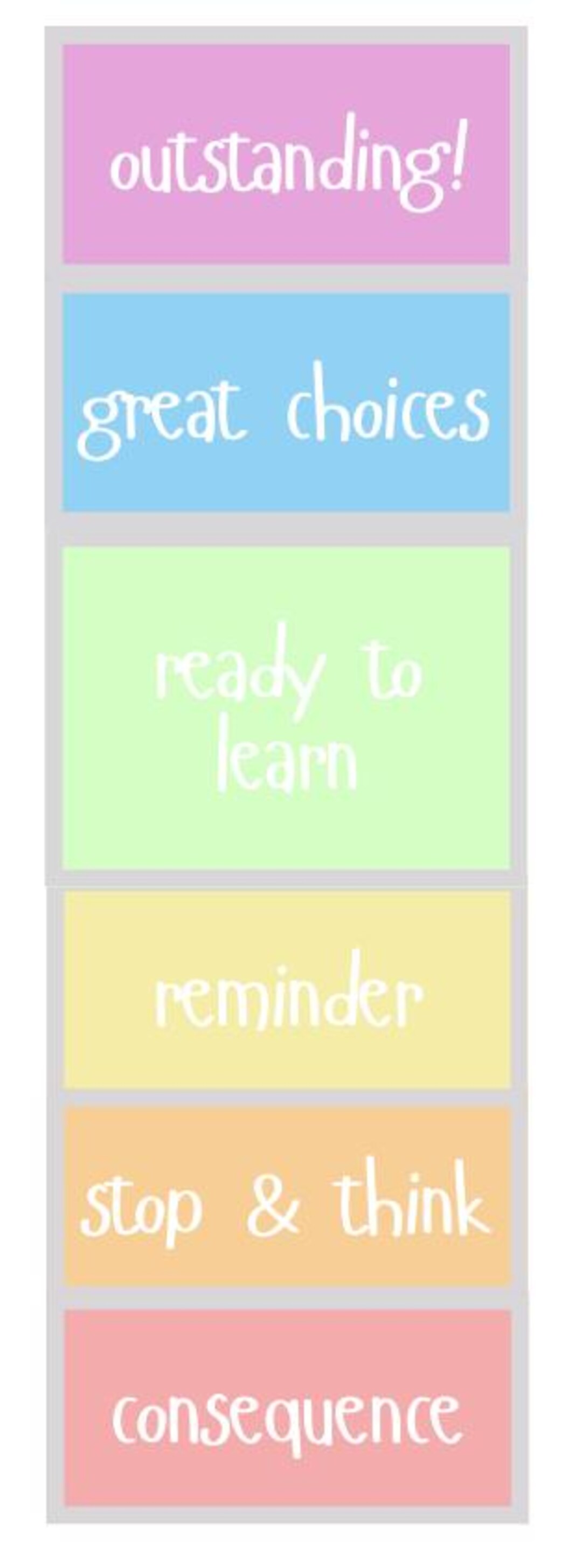 Printable Classroom Behavior Clip Chart - Etsy Canada