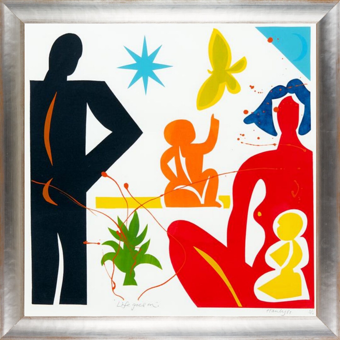 Pat Hanly, "life Goes On" 56 X 60cm 1982 11/40 - Etsy