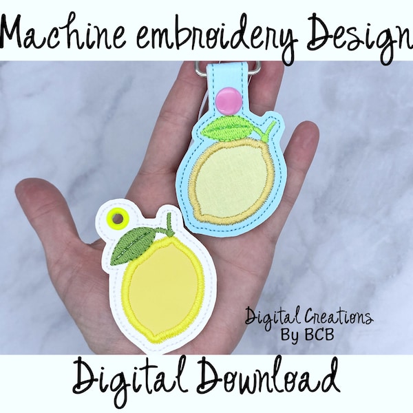 Lemon Applique - Etsy