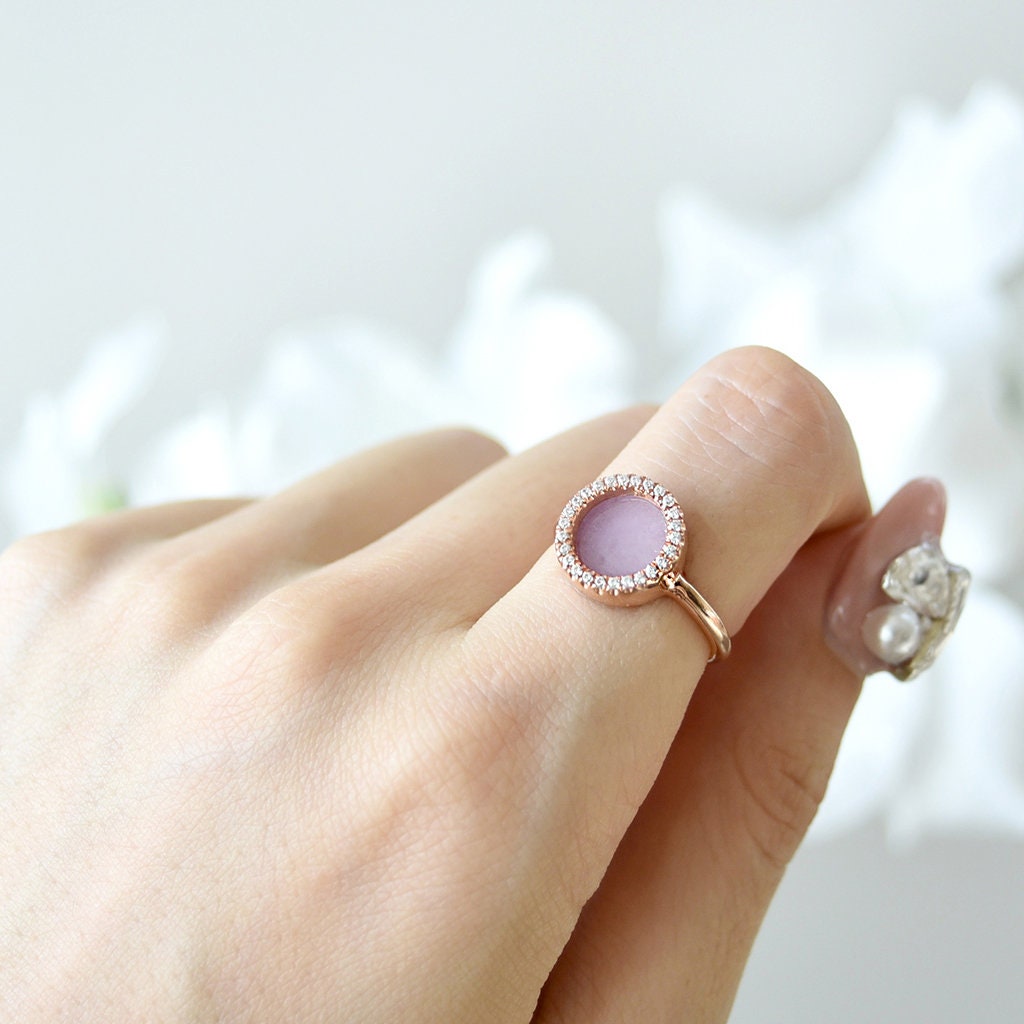 Lavender Jade Rings - Etsy