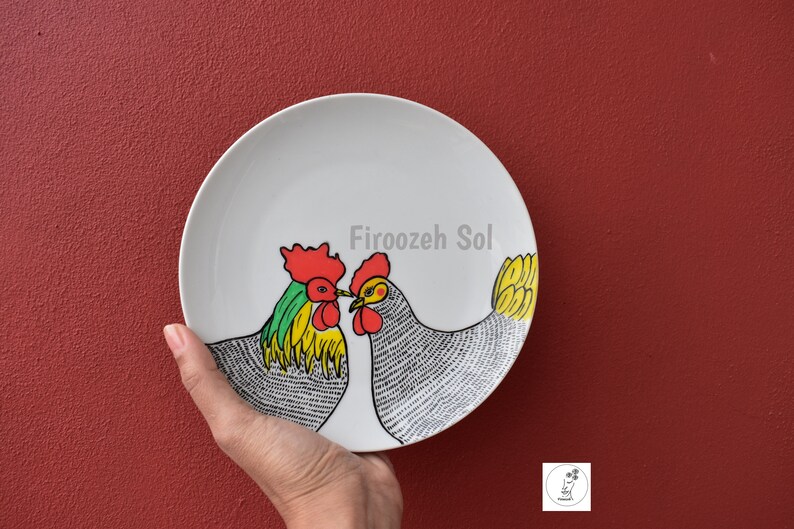 Hand Painted Decorative Plates - Etsy