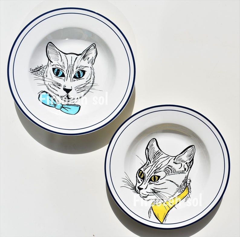 Hand Painted Decorative Plates - Etsy