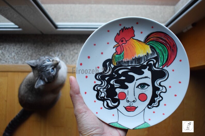 Hand Painted Decorative Plates - Etsy