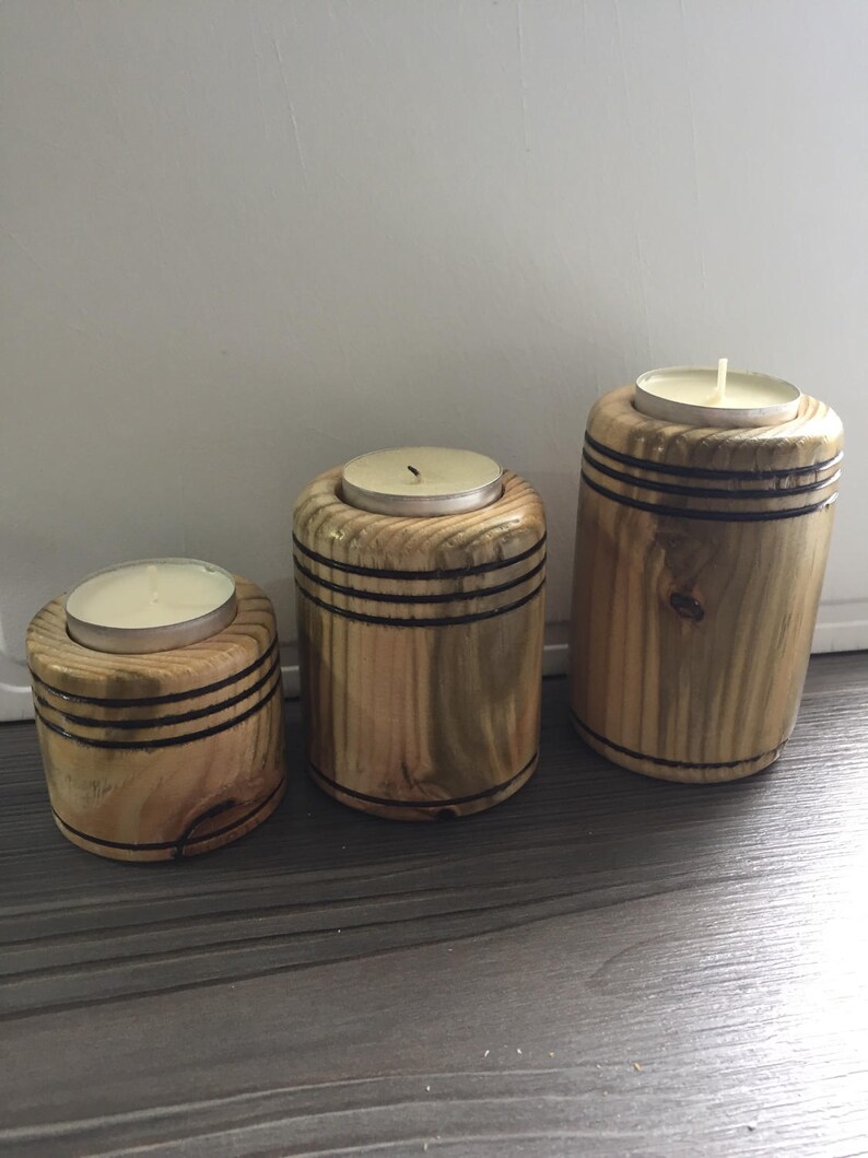 Wooden Tee Tree Candle Holders - Etsy