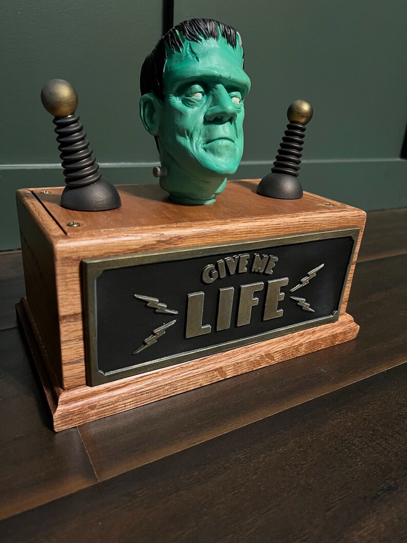 Interactive Frankenstein Light up Blow Mold Make Your Own Electricity ...