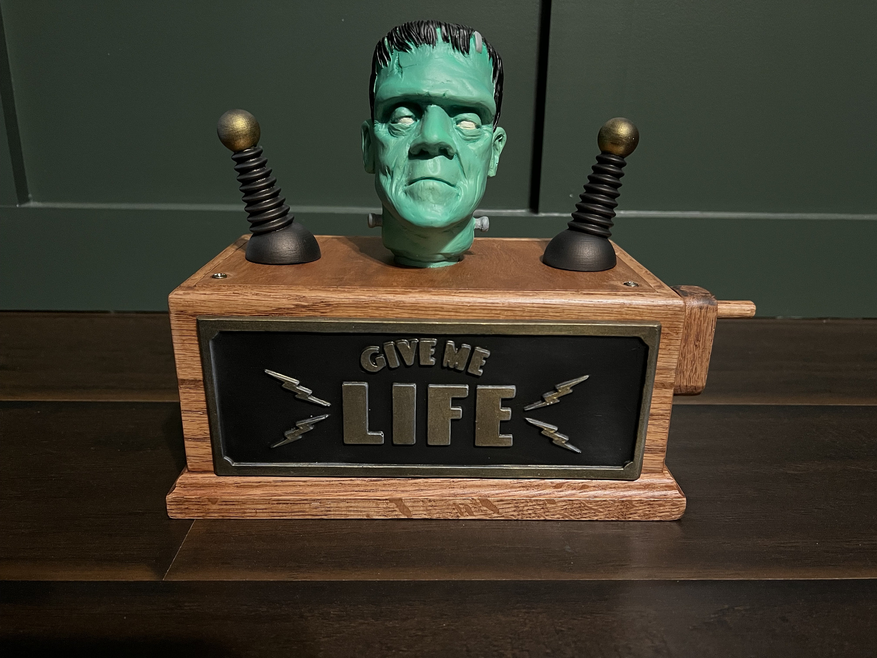 Interactive Frankenstein Light up Blow Mold Make Your Own Electricity ...
